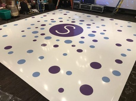 Custom Graphic Dance Floors | A to Z Party Rental, Montgomeryville PA